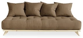 sofa SENZA by Karup - 90*200 cm natural (přírodní) + futon mocca 755