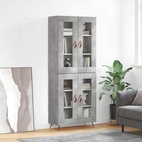 vidaXL Skříň highboard 69,5 x 34 x 180 cm kompozitní dřevo [3198255] Barva: Betonová šedá