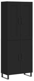 Skříň highboard černá 69,5 x 34 x 180 cm kompozitní dřevo,  3199578 HangarStore.cz