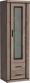 Casarredo - Komfort nábytek Vitrína 1-dveřová DALLAS D-16 barva dub lanýž