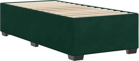 Rám postele bez matrace tmavě zelená 90 x 190 cm samet 3284604