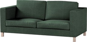 Potah na pohovku IKEA Karlanda rozkládací, krátký barva zelená látka pletený vzor
