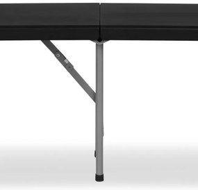 Zahradní lavice 180 cm černá