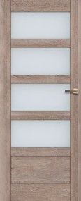 Interiérové dveře vasco doors BRAGA model 5 Průchozí rozměr: 70 x 197 cm, Orientace dveří: Levé dveře, Dekor: Dub šedý
