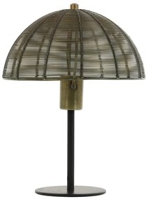 Bronzová antik kovová lampa Klobu - Ø25*33cm / E27