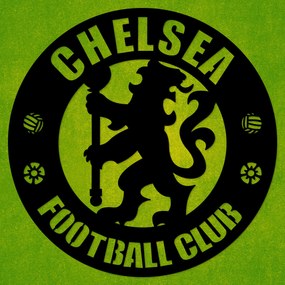 DUBLEZ | Dřevěné logo na zeď - Chelsea FC