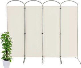 Costway Skládací 4 panelová dělicí příčka pro domácnost 221 x 51 x