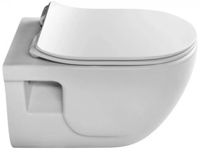 Sapho BRILLA závěsná WC mísa, Rimless, 36,5x53cm, bílá 100614