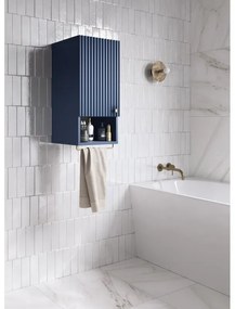 Závěsná koupelnová skříňka Lore 73 cm tmavě modrá