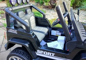 LEAN CARS Elektrické autíčko Jeep S2388 černé 4x45W