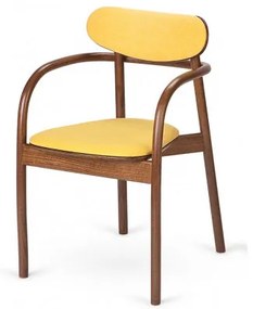 Paged meble contract Dřevěná židle La Benda B-2961 čalouněná GALERIE - Moření Paged Collection mořený buk GALERIE - Čalounění Paged  KŮŽE