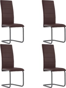 vidaXL Konzolové jídelní židle 4 ks umělá kůže [281694] Barva: Černá