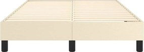 Rám postele s boxspringem krémový 120x200 cm umělá kůže 3120690