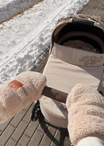 Inf Rukavice na kočárek Lamb – béžová