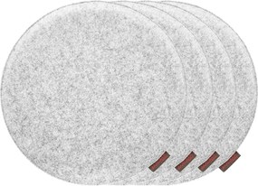 Magma Stuhlkissen Avaro 4er Set (kulatá, šedá)