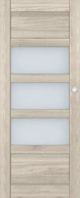 posuvné interiérové dveře do pouzdra BRAGA model B Průchozí rozměr: 70 x 197 cm, Orientace dveří: Levé dveře, Dekor: Ořech muškátový