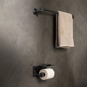 Buster + Punch Industriální držák na toaletní papír s držákem B+P - Gun Metal