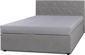 Postel Fro Caro 160x200 s roštem, úložným prostorem Mono 246, šedá