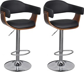 vidaXL Barové stoličky 2 ks umělá kůže [283115] Barva: krémová a světle hnědá