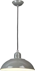 Elstead FRANKLIN lustr nad stůl 1xE27 šedá barva 30 cm