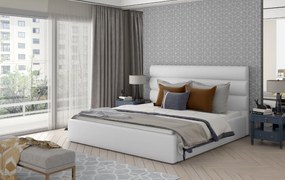 Eltap Čalouněná postel Caramel s úložným prostorem Materiál a barva potahu: Soft 17 - bílá, Rozměry (cm): 160x200