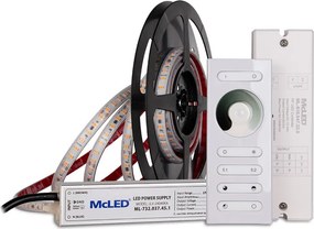 MCLED sestava LED pásek do sauny WW 3m + kabel + trafo + stmívání