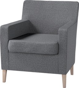 Potah na křeslo IKEA Karlstad barva šedá látka pletený vzor