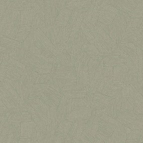 Zelená vliesová tapeta s grafickým etno vzorem, 318007, Twist, Eijffinger
