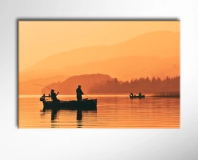 Malvis ® Obraz Rybáři na lodích ROZMĚR (šířka x výška): jednodílný obdélník 60x40 cm