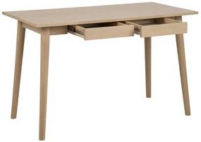 Designový psací stůl Nahla 120 cm dub bílý
