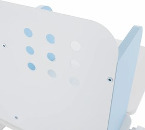 Rostoucí psací stůl SMART - modrá / bílá