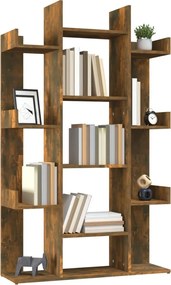 vidaXL Knihovna 86 x 25,5 x 140 cm dřevotříska [816002] Barva: šedá sonoma