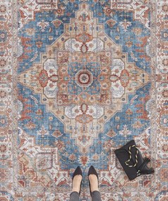Hanse Home, Kusový koberec Asmar 104014 Jeans blue, 160x230, modrá, obývací pokoj
