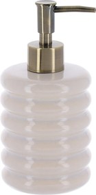 Dávkovač mýdla Olive, béžová/se zlatými prvky, 400 ml