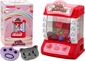 LEAN Toys Automat na chytání panenek, drobností a plyšáků – růžový