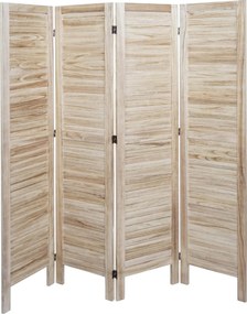 Paraván HWC-G30 - 170 × 162 cm - světle hnědá