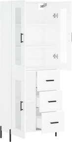 Skříň highboard bílá 69,5 x 34 x 180 cm kompozitní dřevo 3198601