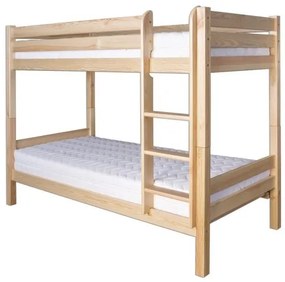 Drewmax Dřevěná postel 90x200 LK136 palanda ořech