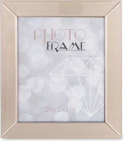 Rámeček Na Fotografie Glamour Šampaňský Skleněný Minimalistický 20 x 25 cm