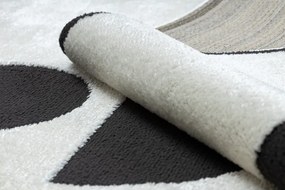 Dywany Łuszczów Kusový koberec Mode 8598 geometric cream/black - 140x190 cm