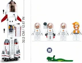 Sluban Space M38-B0925 Saturnská expediční raketa / LEGO - kompatibiln