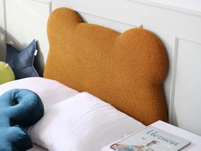 MINKO Čalouněná jednolůžková postel TEDDY do dětského pokoje Zvolte barvu: Hořčicová, Zvolte rozměr: 120x200 cm