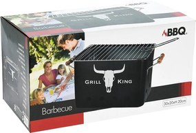 PROGARDEN Gril přenosný piknikový GRILL KING černá KO-C80901060