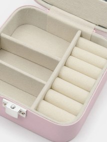 Sinsay - Organizer na šperky s tkaninovým předním panelem - pastelová růžová