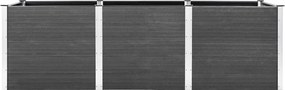 Zahradní vyvýšený záhon 300 x 100 x 91 cm WPC šedý 318102