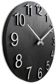 Designové nástěnné hodiny z masivního dřeva I SENTOP MAS017-3169-hands/silver