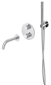 Cersanit S952-034-Vanová sada s termostat. podomítkovou baterií ZEN lesklý chrom S952-034