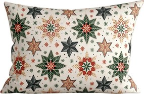 Povlak na polštář z mikrovlákna CHRISTMAS STAR 70x90 cm, barevný