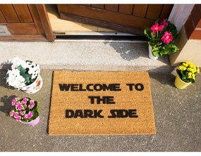 Rohožka z přírodního kokosového vlákna Artsy Doormats Welcome to the Darkside, 40 x 60 cm
