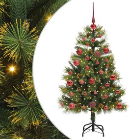 Umělý sklopný vánoční stromeček s kužely Zelená 120 cm 3395071